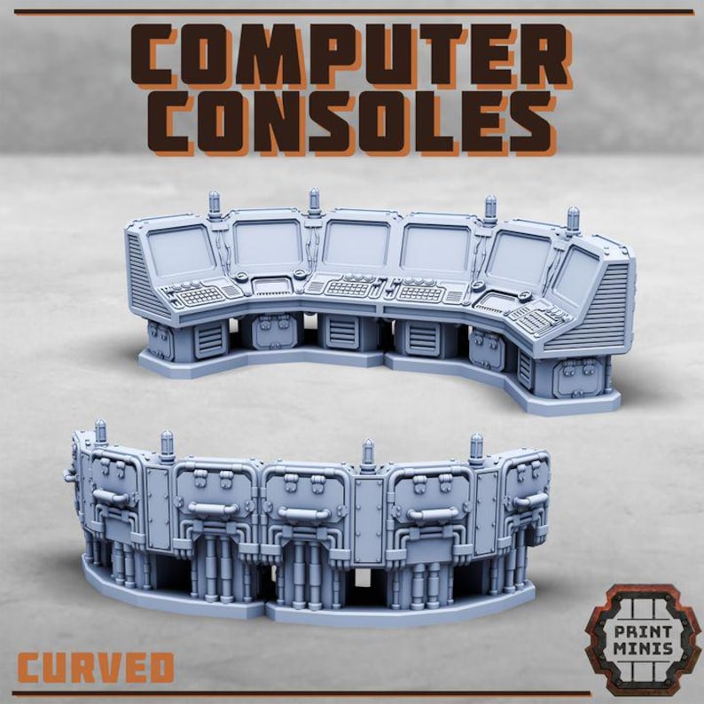 Computer Consoles Console Space Ship Scifi Command Center Big Little PC ...