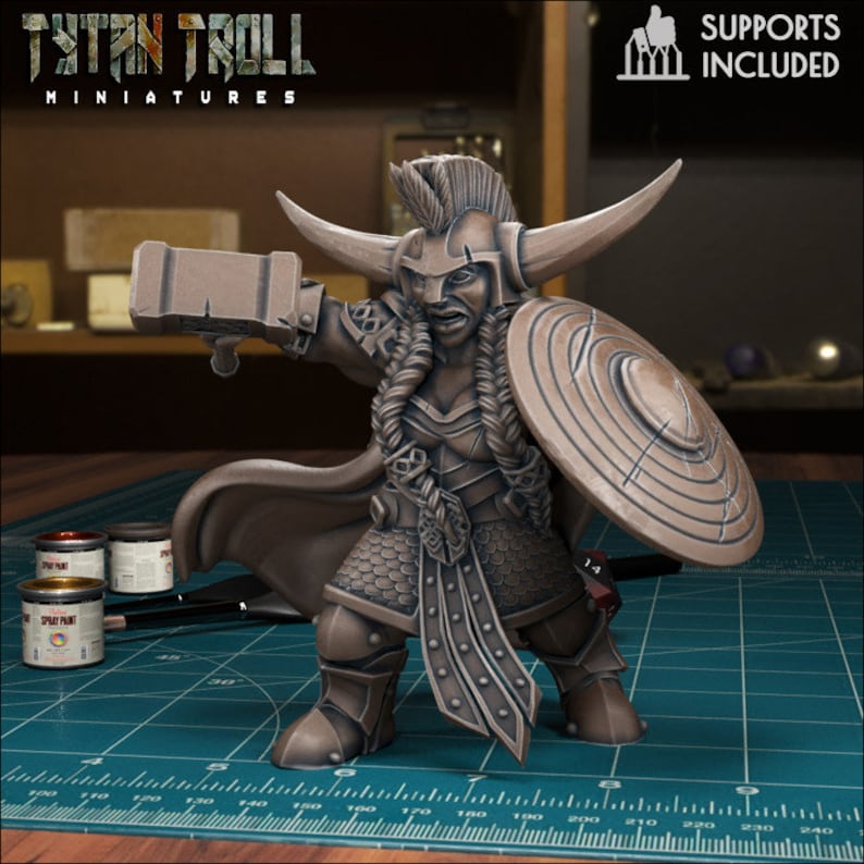 7 Dwarven Ladies Dwarf Women Miniature Resin Print TTRPG - Etsy