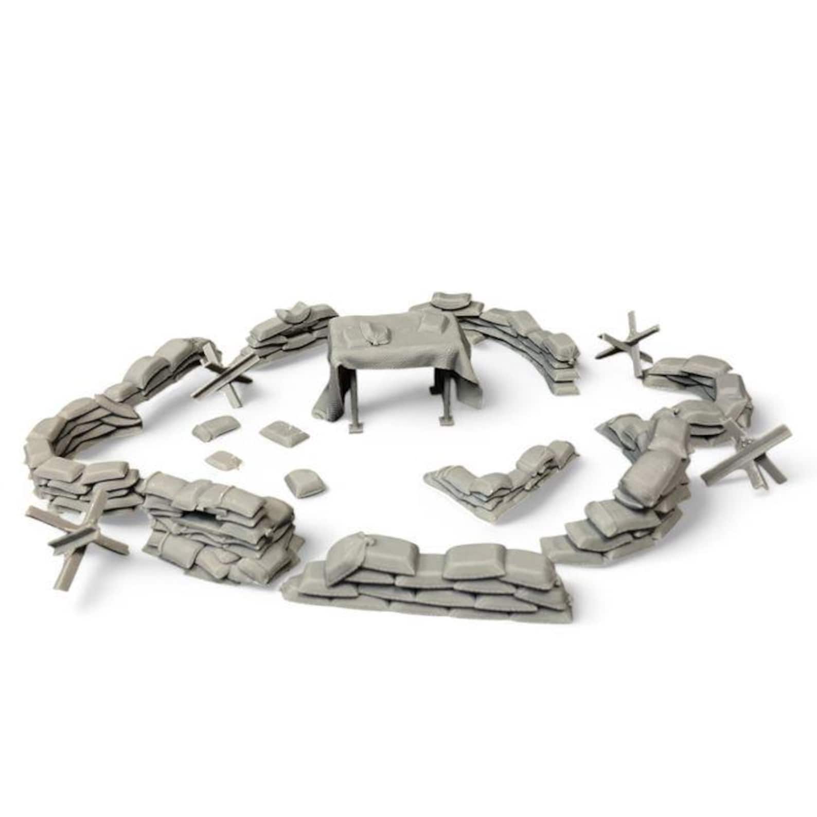 Sandbag Sand Bags Military Army Barriers War World Scatter Terrain ...
