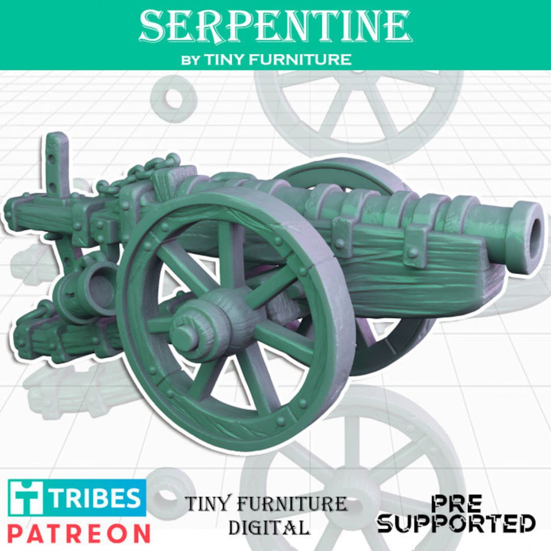 Serpentine Rolling Medieval Artillery Weapon Cannon War Defense Scatter ...
