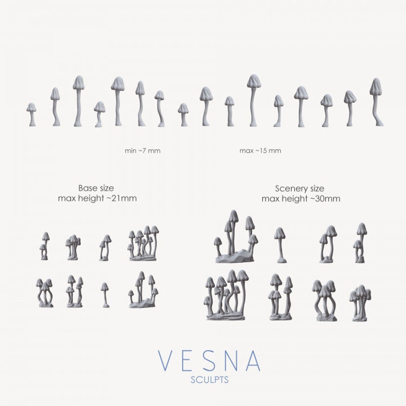 Mushroom Fungus Fungi Fungal Scatter Terrain Scenery Landscape TTRPG ...