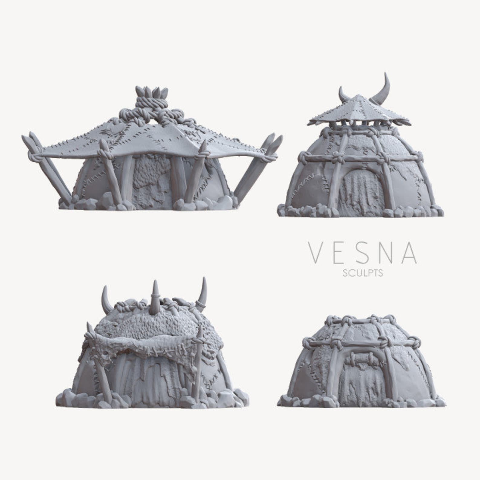 Swamp Orc Goblin Huts Houses Forest Woods Scatter Terrain Scenery ...