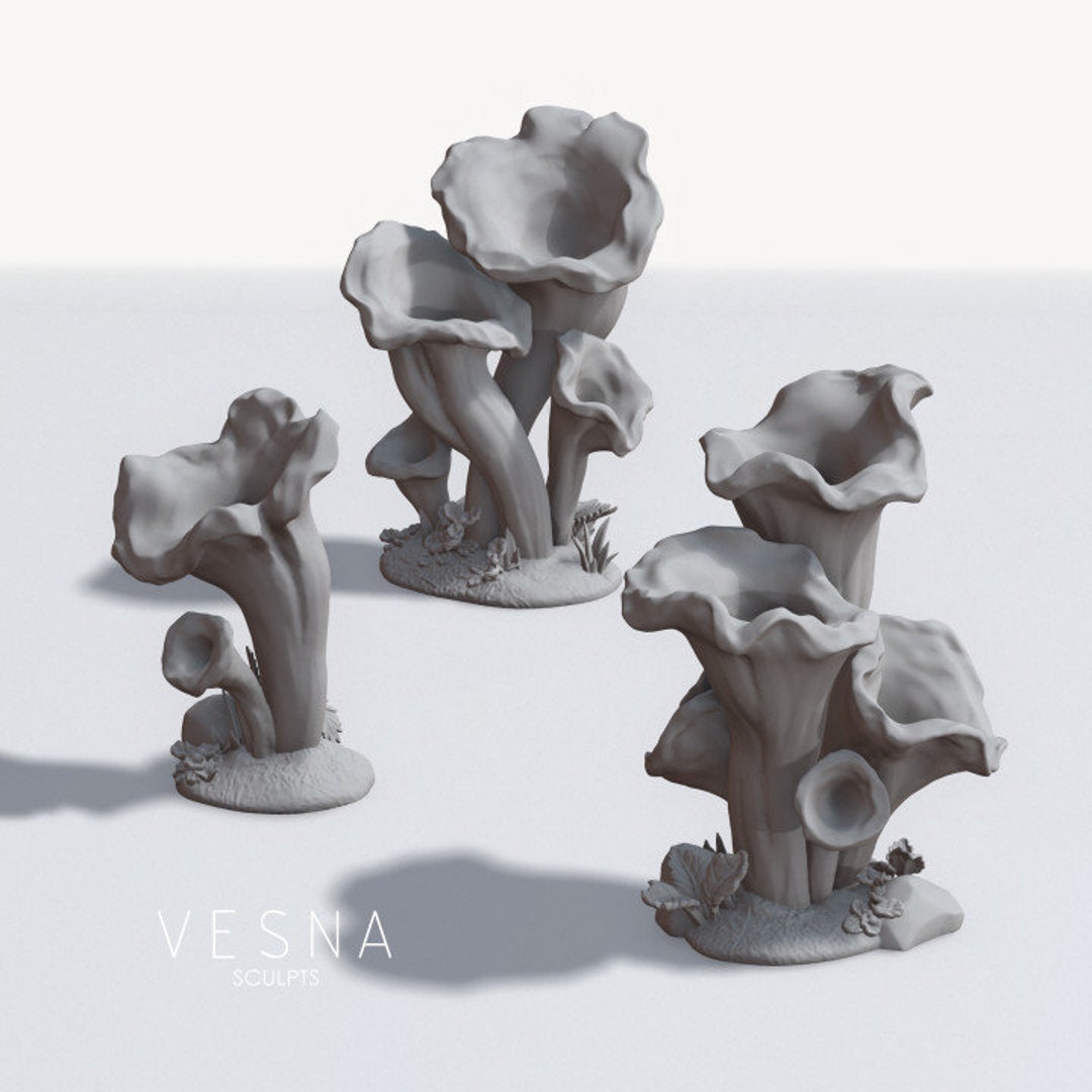 Craterellus Mushroom Big Fungus Fungi Terrain Scenery Landscape TTRPG ...