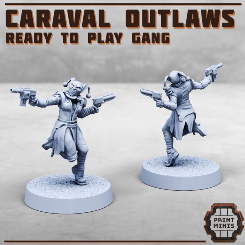 Carnival Outlaws Outlaw Jester Clown Grimdark Dystopian Scifi Harlequin ...