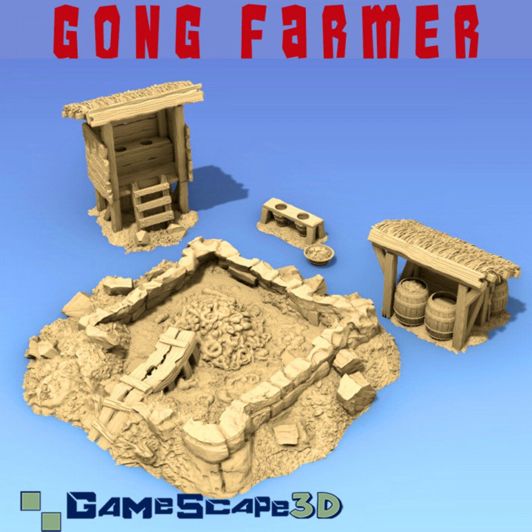 Gong Works Makers Farmers Cymbals Asian Music Pit Scatter Terrain ...