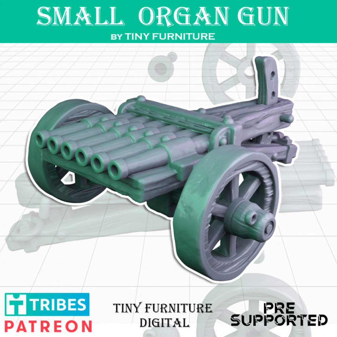 Small Organ Gun Medieval Artillery Weapon War Defense Scatter Terrain ...