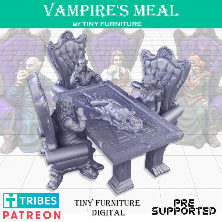 Vampires Eating a Woman Feast Meal Monsters Terrain Scatter Scenery Dnd ...