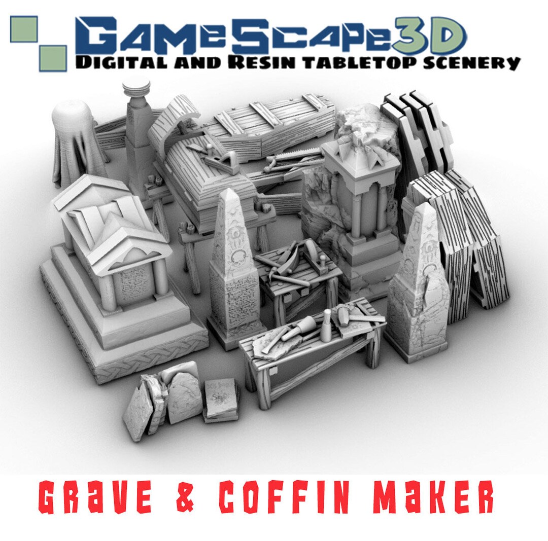 Grave Coffin Maker Undertaker Cemetery Graveyard Crypt Tomb Scatter ...