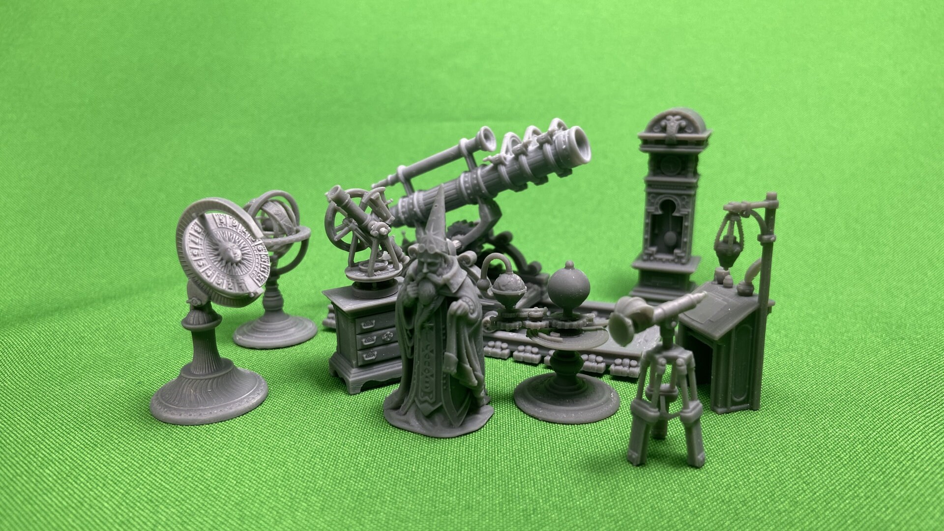 Astronomers Room Telescope Globe Medieval Wizard Scatter Terrain ...