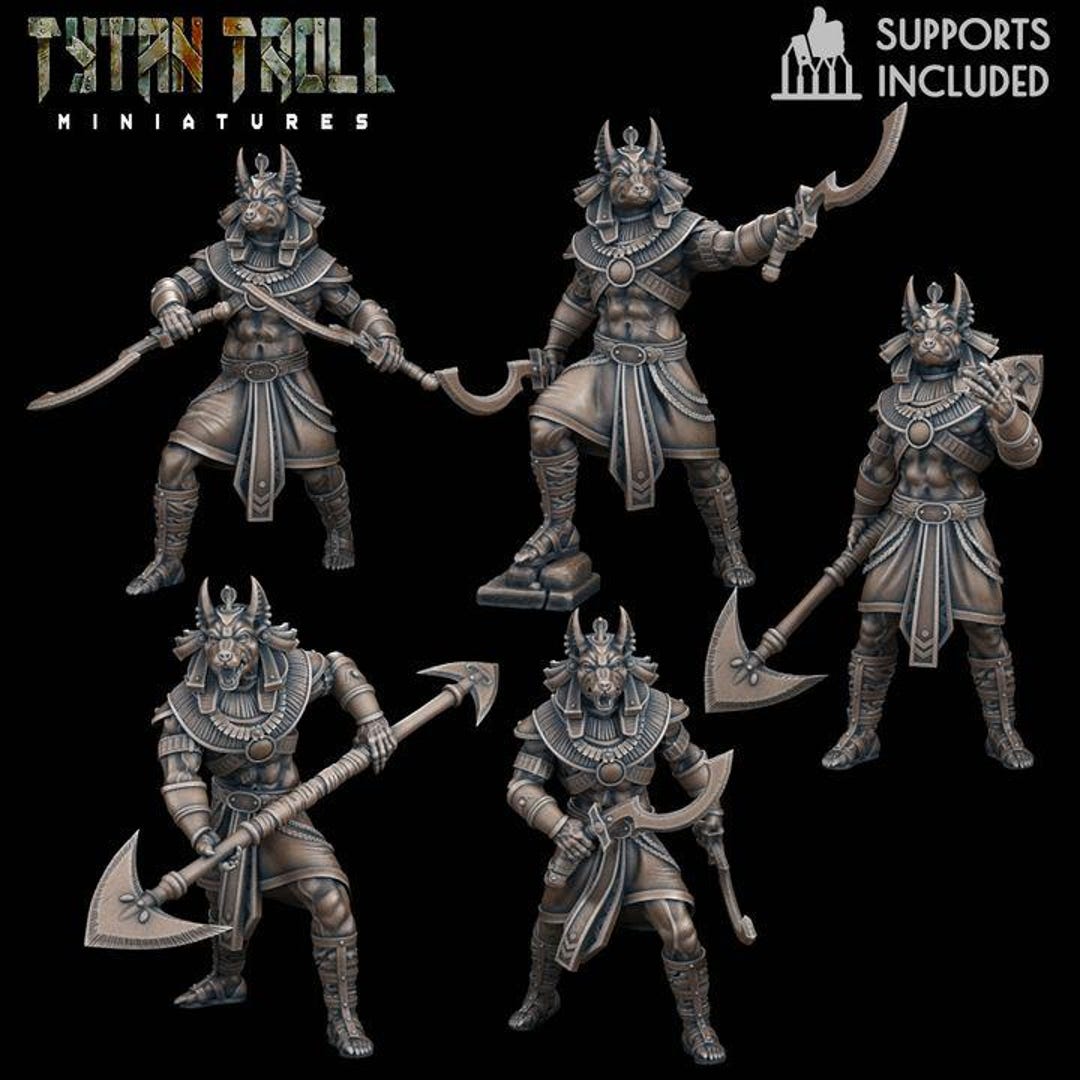 Anubis Guards Guardians Egypt Pharoah Desert Encounters Scatter Terrain ...