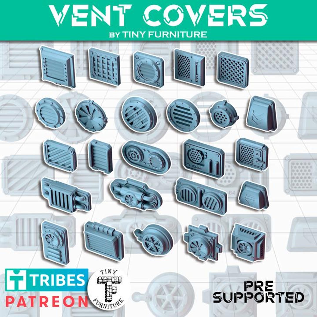 Vent Covers Space Scifi Spaceship Station Cover Vents Scatter Terrain ...
