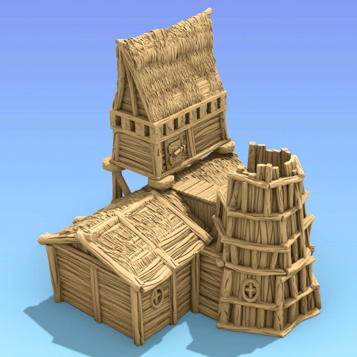 Mine Barracks Mining Site Building Medieval Fantasy TTRPG - Etsy