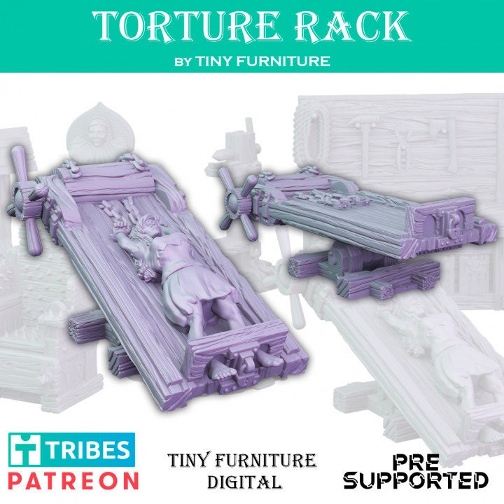 Torture Room Rack Body Stretcher Chamber Device TTRPG D&D Terrain ...