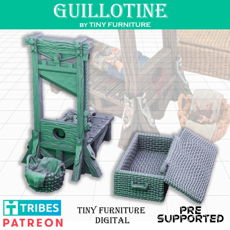 Guillotine Head Cutter Execution Medieval Fantasy TTRPG - Etsy