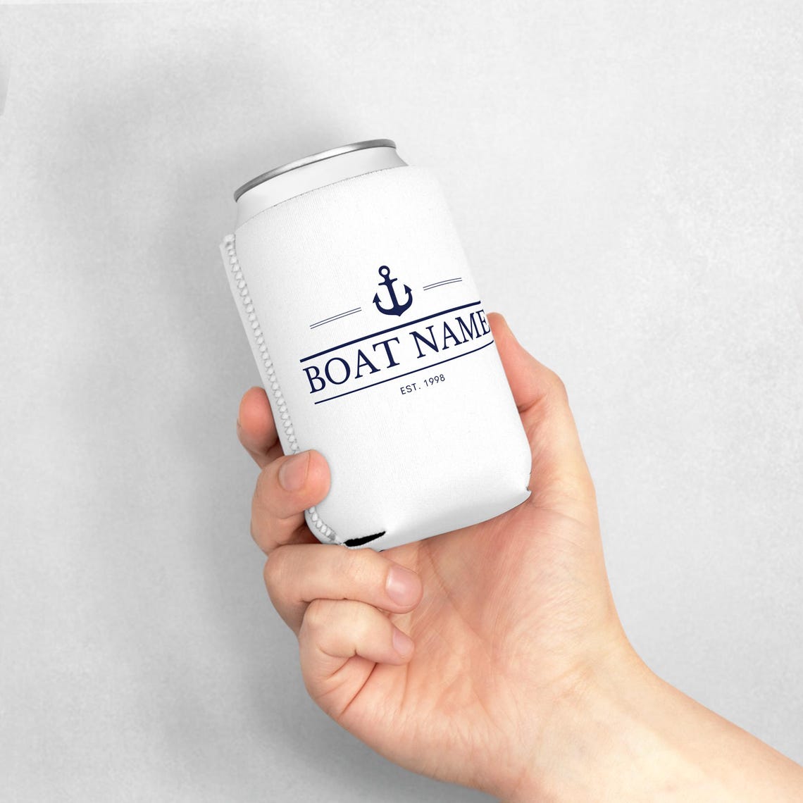 Custom Boat Name Koozie, Personalized Boat Gift, Nautical Party Favor ...