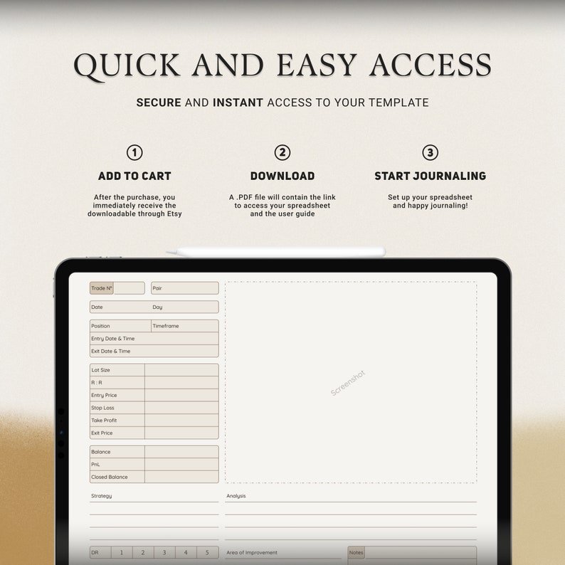 Digital Forex Trading Journal 2024 | iPad & Tablets | Fx Diary Log ...