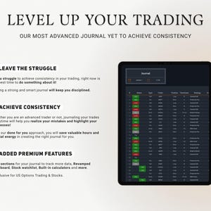Options and Stock Trading Journal 2025 Premium Excel Backtesting ...
