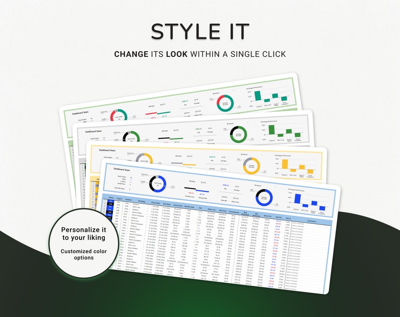 Simple Trading Journal 2024 Backtesting Strategy Google Sheets Planner ...