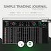 Simple Trading Journal 2024 Backtesting Strategy Google Sheets Planner ...