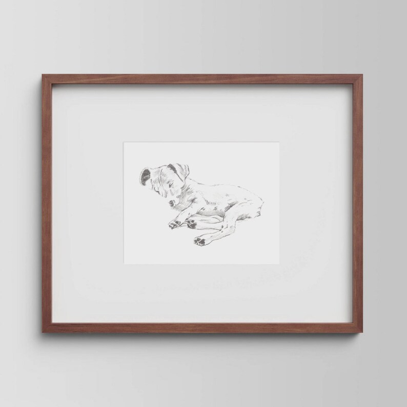 Black and White Dog Art, Dog Art Print, Instant Download, Dog Art ...
