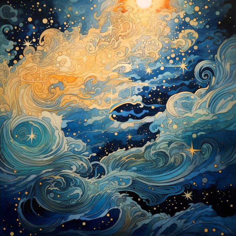 Printable Home Decor, Fantasy Digital Poster Wall Art Gift ...