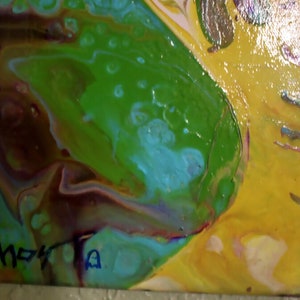 NYC Artist Ghost Original Painting 1/1 Abstract Art on LARGE Canvas ...