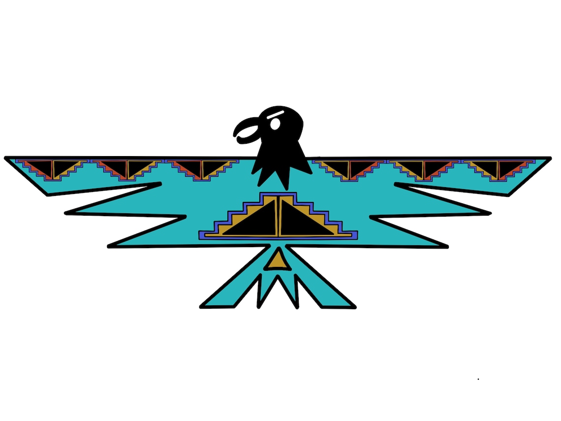 Native American Thunderbird Design PNG - Etsy