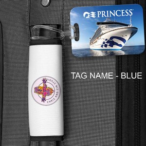 Princess Cruises, Cruise Ship Luggage Bag Tags With Your Name & Contact ...