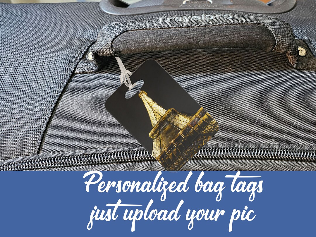 Personalized Luggage Bag Tags With Your Name & Contact Details or With ...