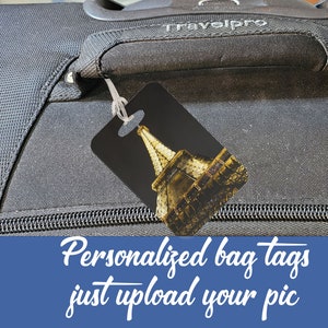 Personalized Luggage Bag Tags With Your Name & Contact Details or With ...
