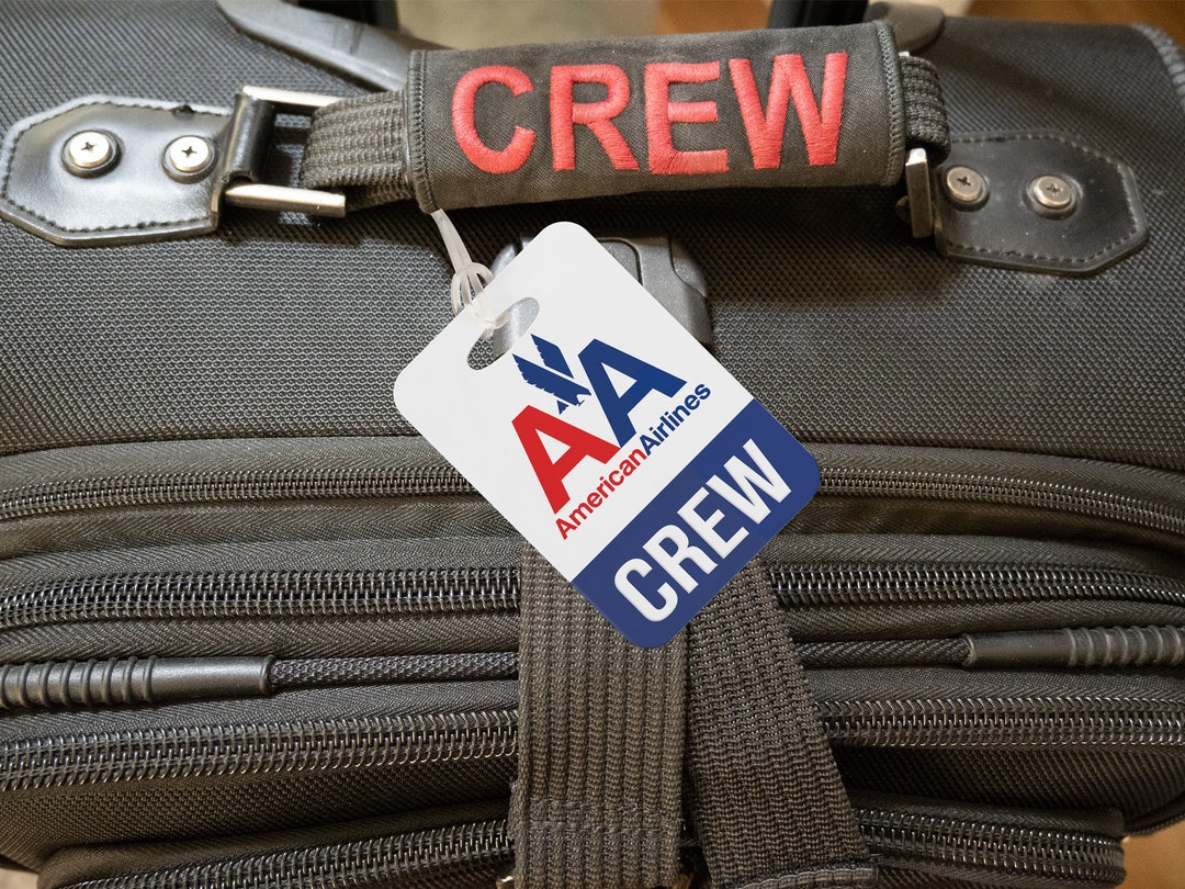 American Airlines 1970s CREW Luggage Bag Tags Personalized With Your ...