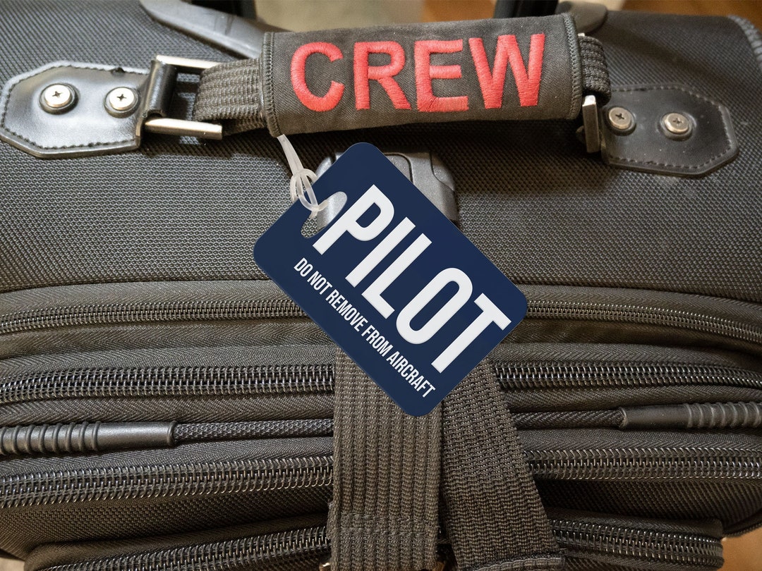 PILOT Flight Crew Luggage Tags, Red or Blue, Shipped FREE - Etsy