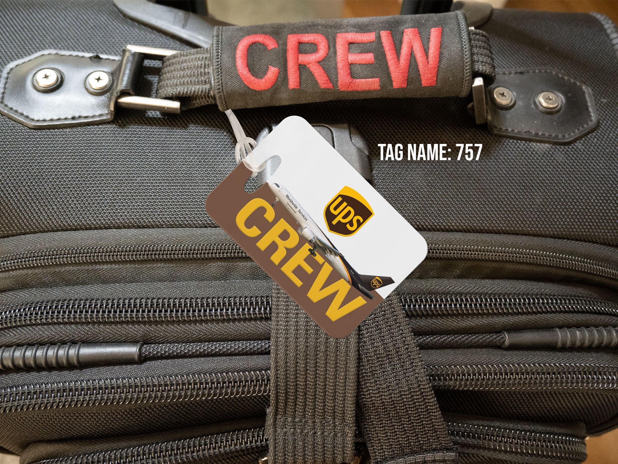 UPS Air Crew Luggage Tags, Shipped FREE, B747 , B757, B767. MD11, A300 ...