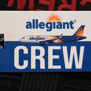 Allegiant Airlines CREW (for Pilots or Flight Attendants) Luggage Bag ...