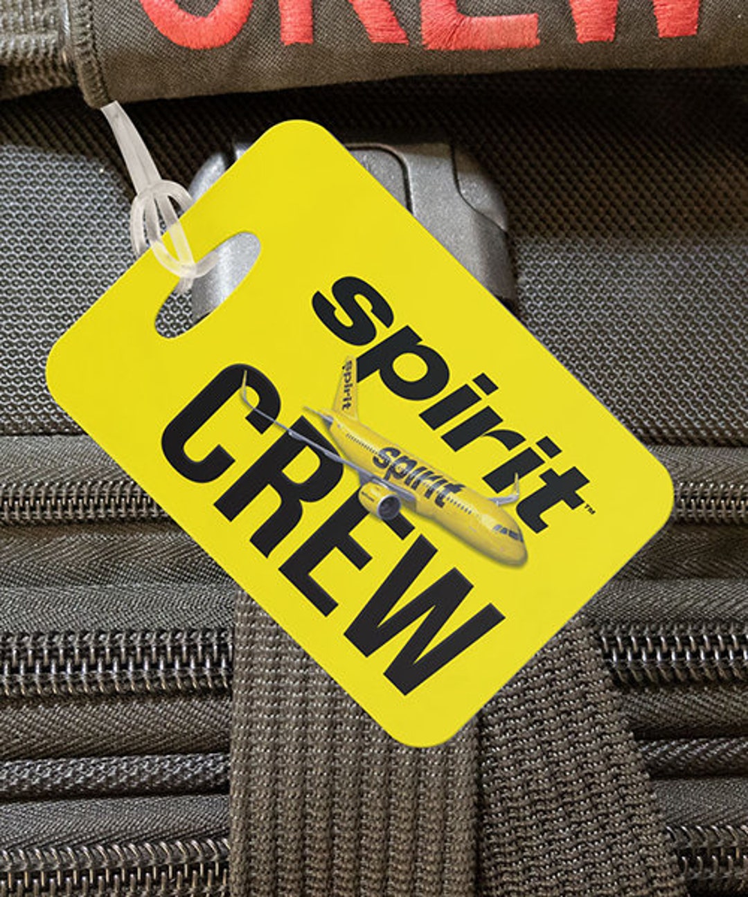 Spirit Airlines Crew Luggage Tag, Bag Tags, for Pilots and Flight ...