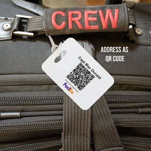 FEDEX CREW Luggage Tags, Shipped Free to USA - Choose Logo or With Logo ...