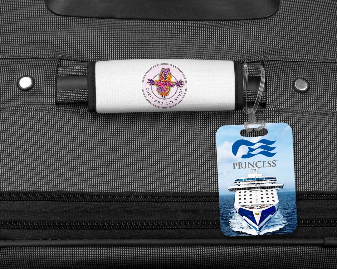 Princess Cruises, Cruise Ship Luggage Bag Tags With Your Name & Contact ...
