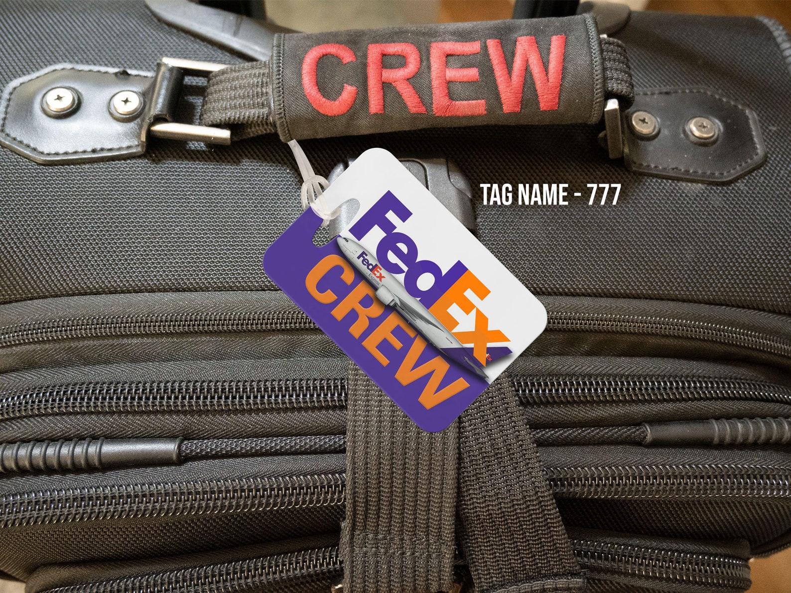 FEDEX CREW Luggage Tags, Shipped Free to USA - Choose Logo or With Logo ...
