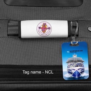 Norwegian Cruise Line, NCL Cruise Ship Luggage Bag Tags With Your Name ...