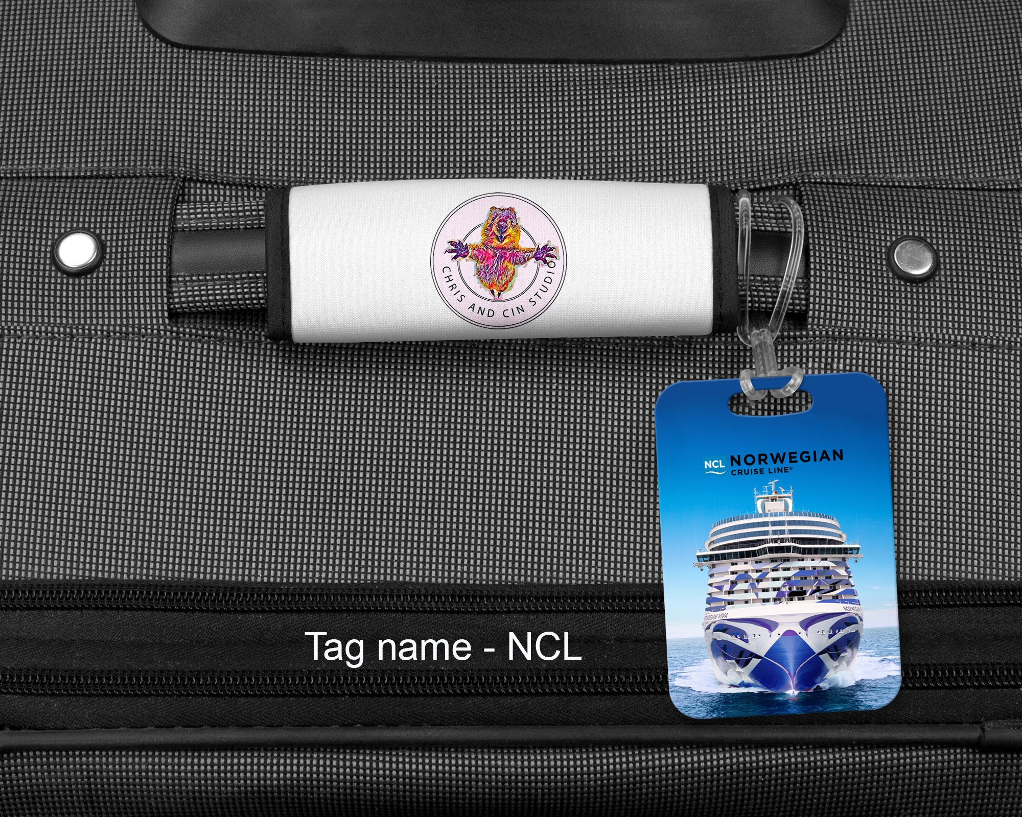 Norwegian Cruise Line, NCL Cruise Ship Luggage Bag Tags With Your Name ...