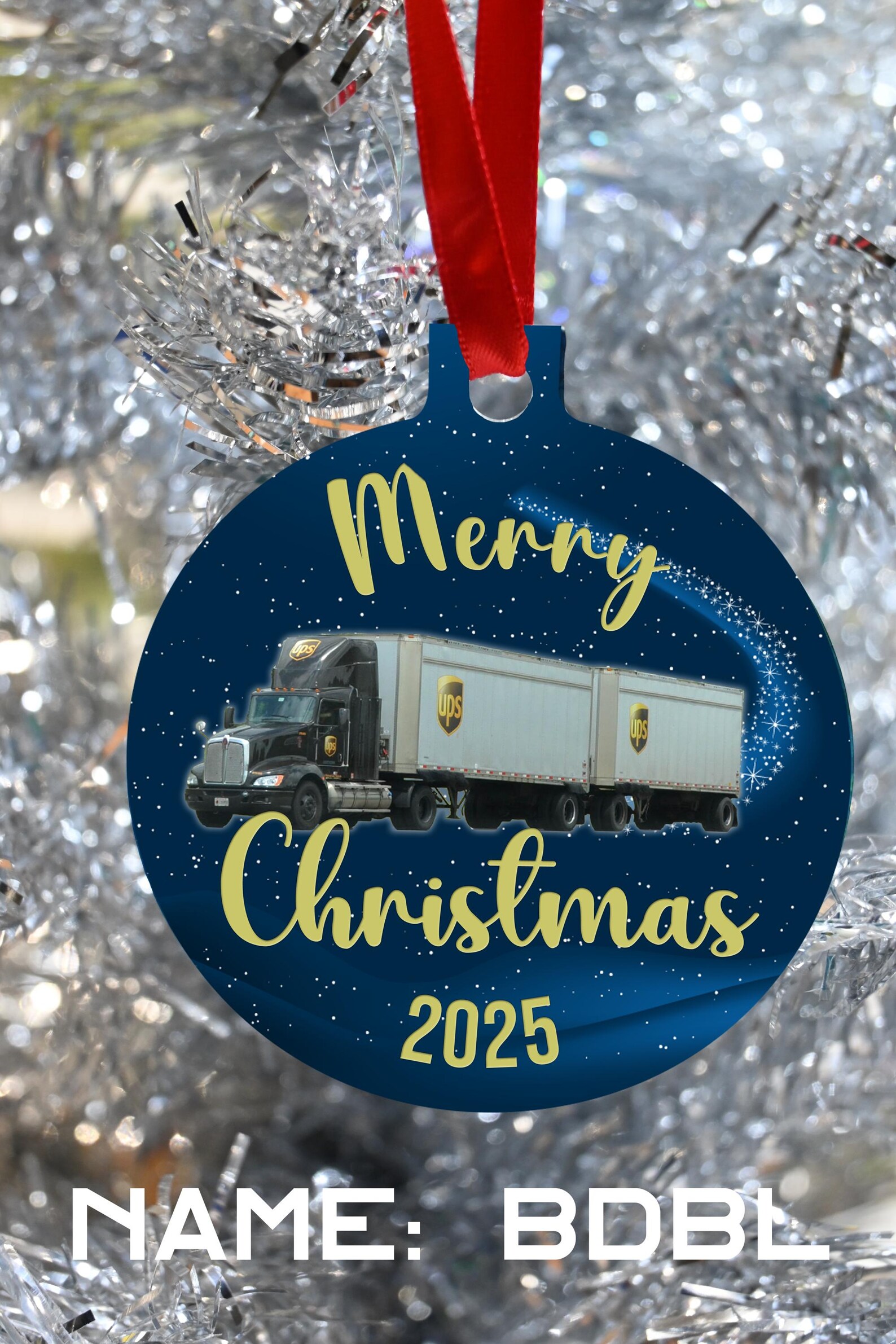 UPS Delivery Driver and Truck Drivers Merry Christmas / Happy Holidays ...