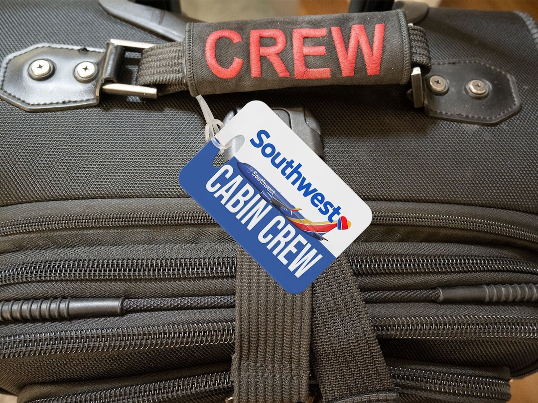 Southwest Air Lines CABIN CREW / Flight Attendant Luggage Tags, Shipped ...