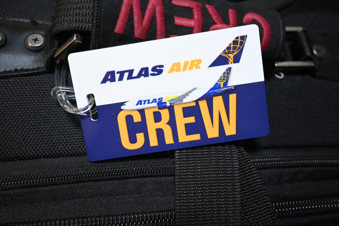Atlas Air CREW Luggage Tags, Shipped FREE, B747 , B777, B767 Tags - Etsy