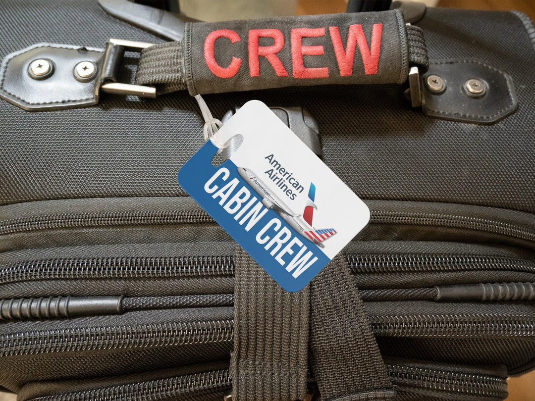 American Airlines CABIN CREW Luggage Tags, Shipped Free - Choose Logo ...