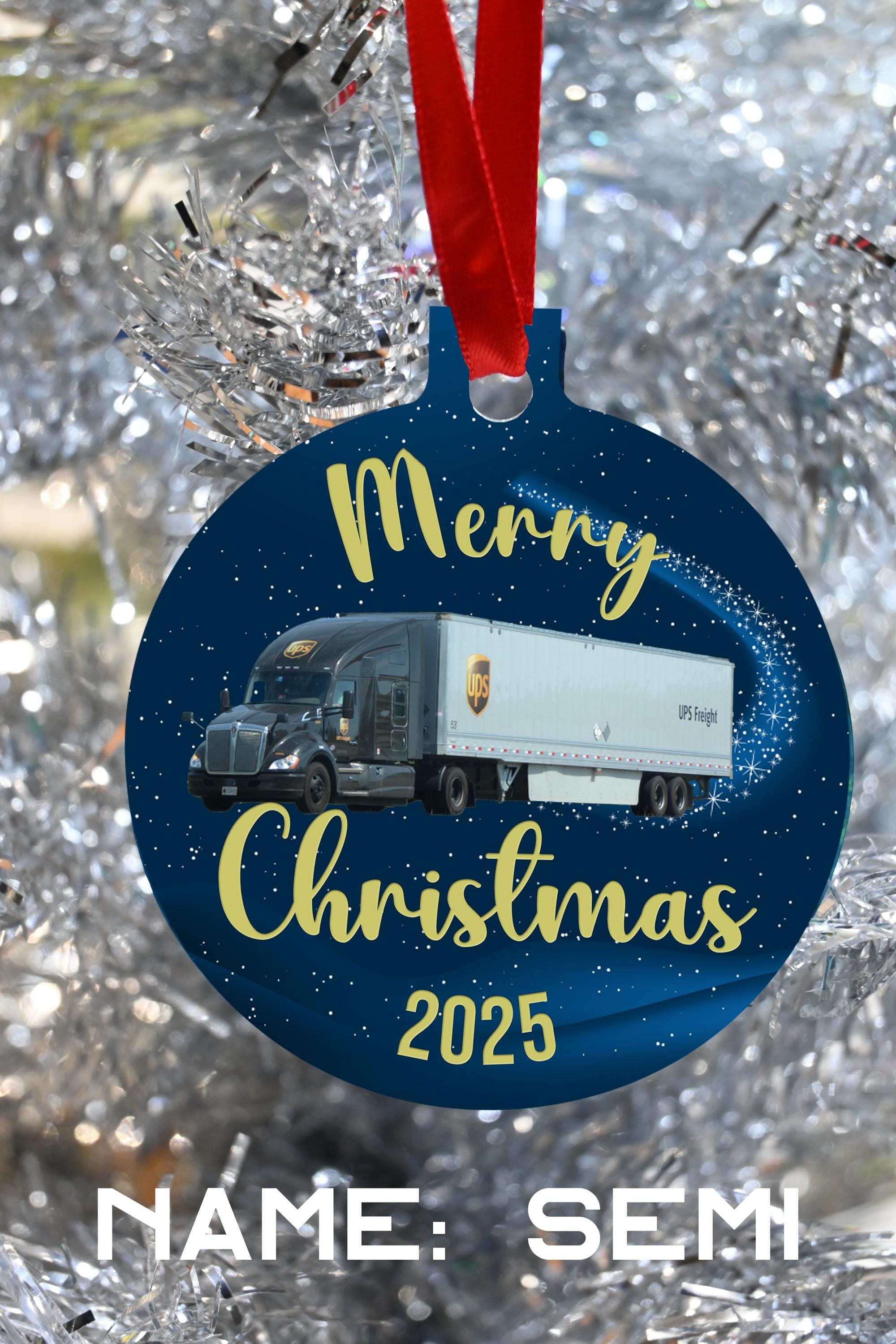 UPS Delivery Driver and Truck Drivers Merry Christmas / Happy Holidays ...