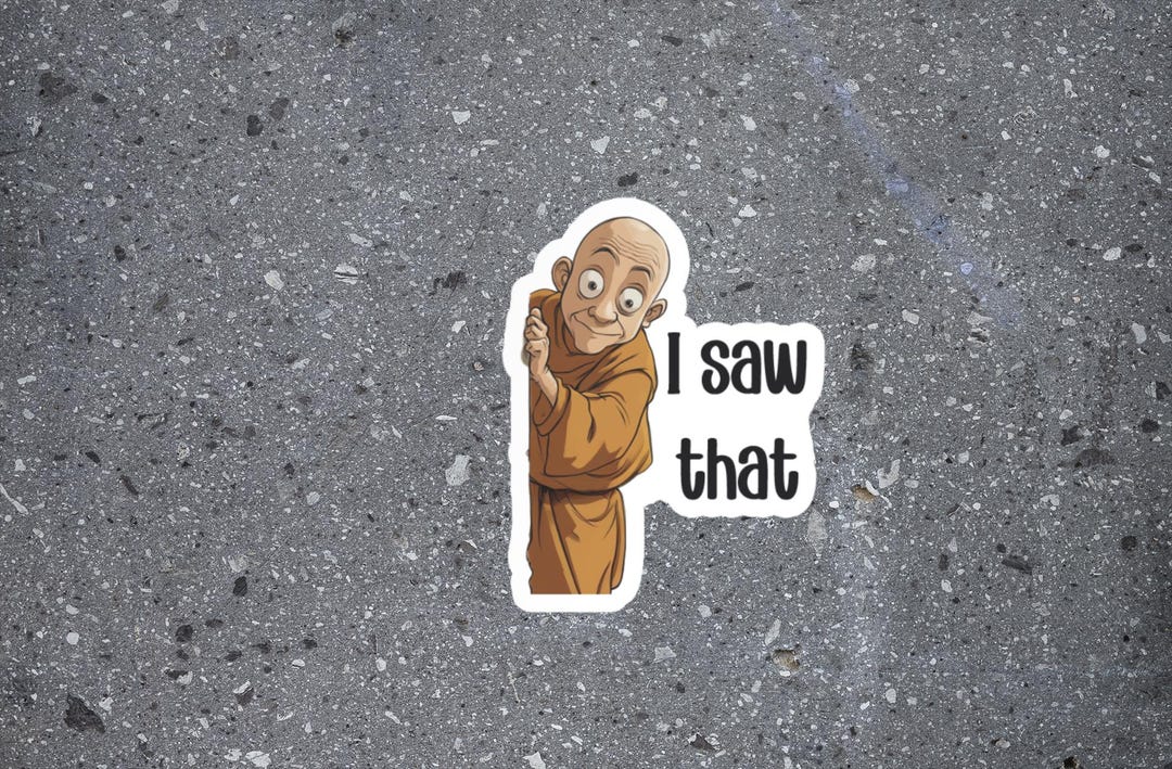 Jesus I Saw That Sticker, Funny Sticker Gift, Jesus Sticker, Meme ...