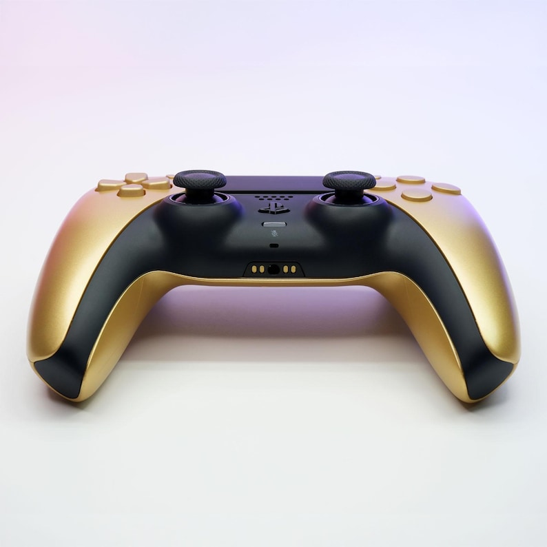 Gold Standard PS5 Controller by Killscreen, Black & Gold Dualsense Style Playstation 5 ...
