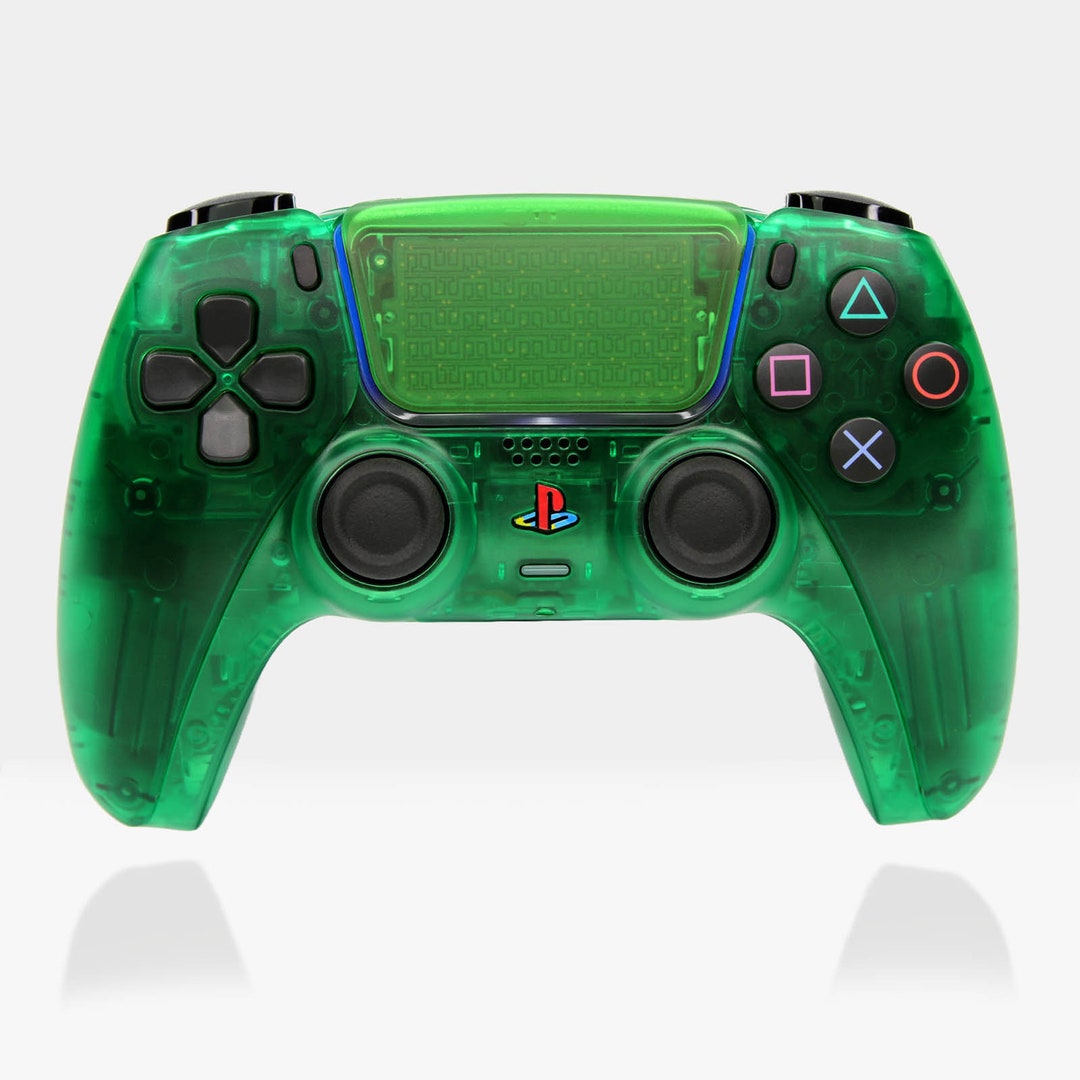 PS2 Emerald PS5 Controller Sony X Killscreen Clear Green Retro ...