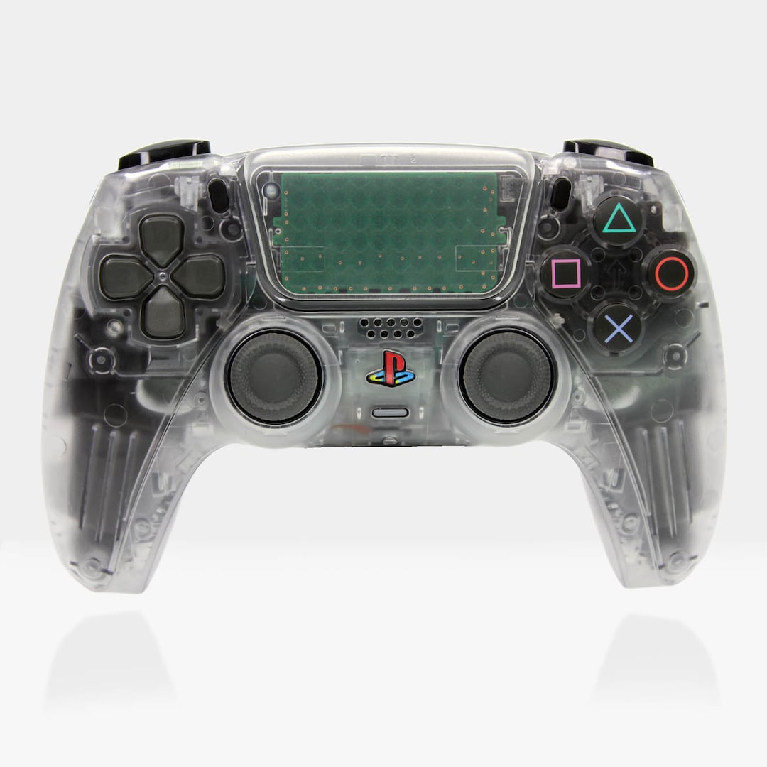 PS2 Crystal Clear Sony X Killscreen Dualsense Retro PS5 Controller - Etsy
