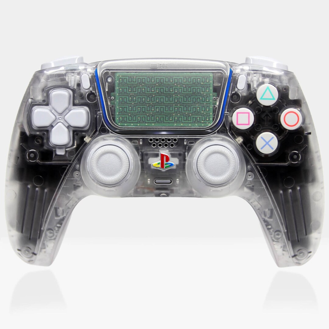 Crystal White Clear PS5 Controller Sony X Killscreen Modded Retro ...